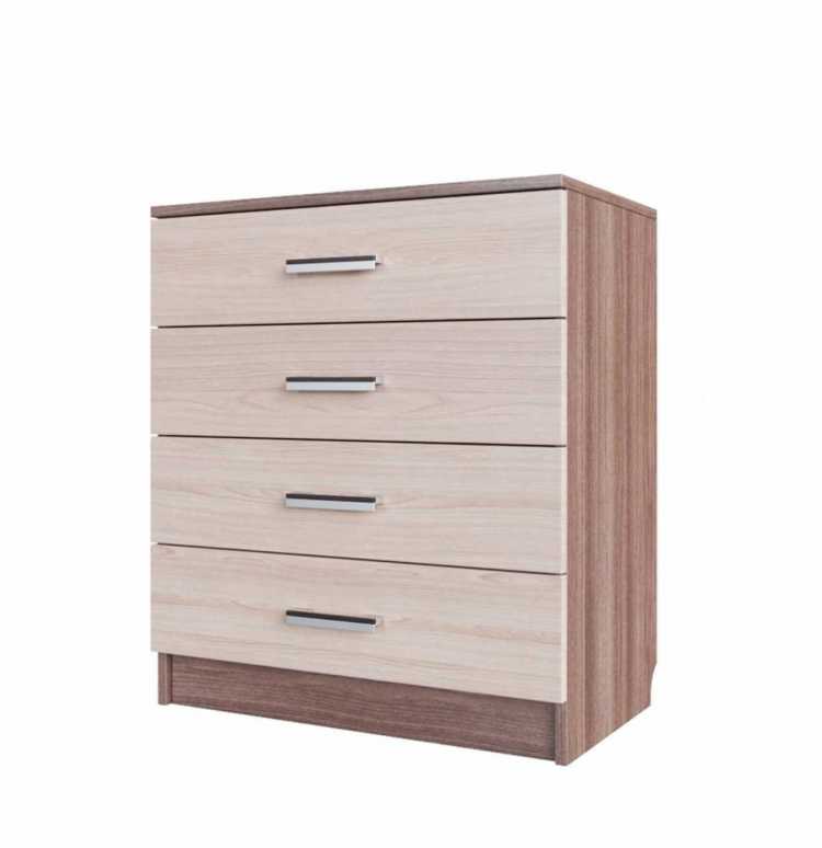 Комод КМ 601 Гармония 850х936х408мм ясень шимо темный / шимо светлый ...