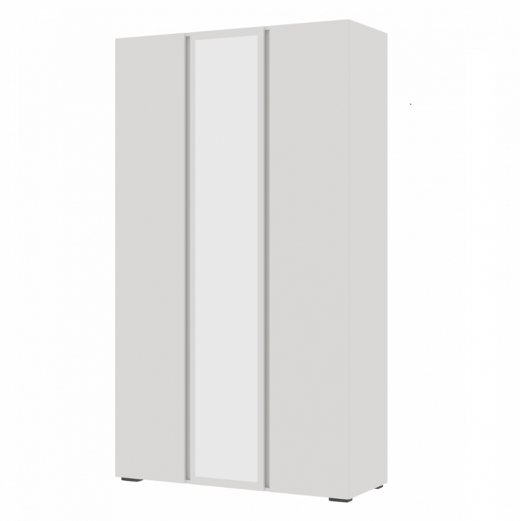 Шкаф 3х створчатый Хелен ШК 02 с зеркалом Белый купить в интернет магазине МебельДАР